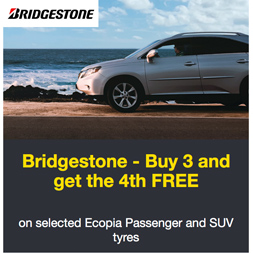 Buy 3 and get the 4th tyre FREE at JAX!
